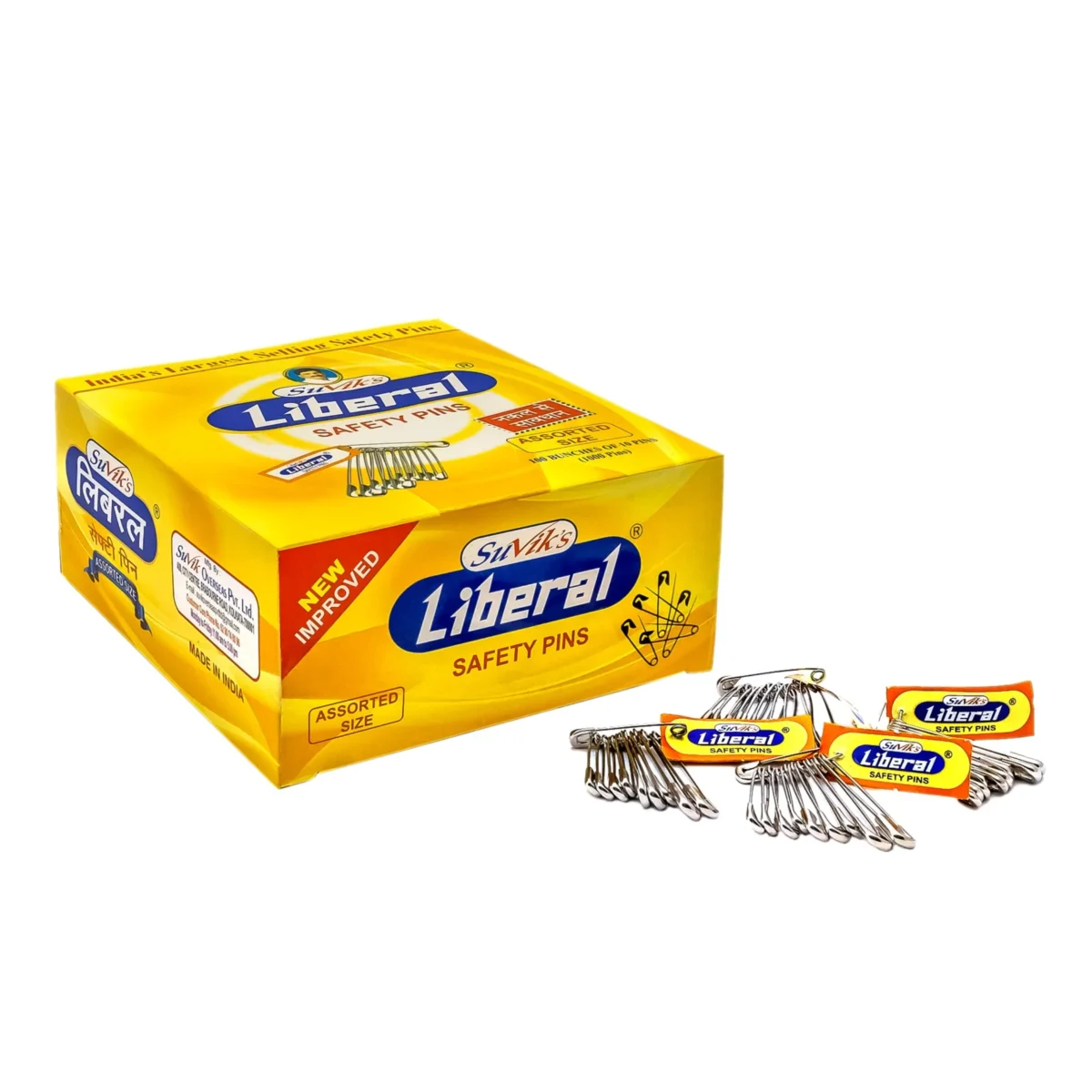 LIBERAL Safety Pins (Assorted Size) – SS Cosmetics Hub